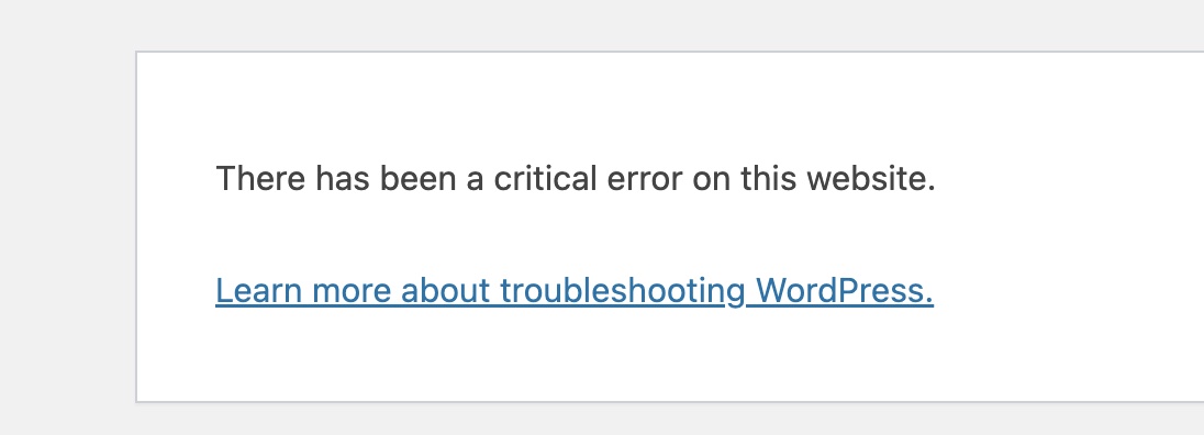 WordPress + SQLite Integration を PHP 8.Xにアップグレードした時に「There has been a critical error on this ...